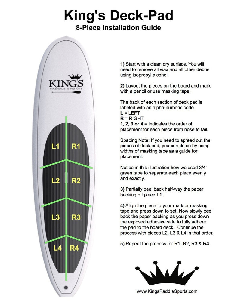 King's SUP Deck Pads – Kings Paddle Sports
